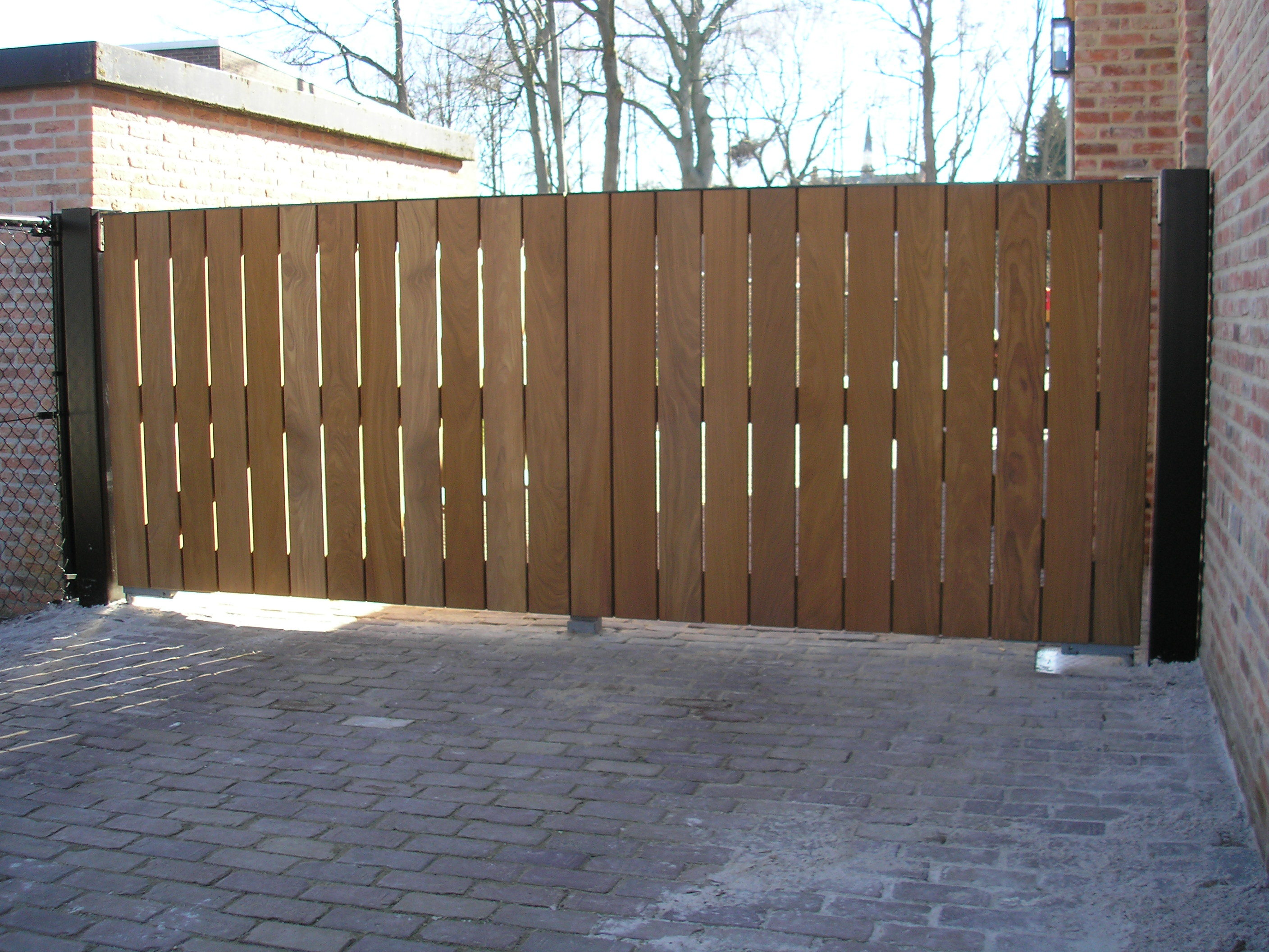Houten poort in Arendonk › Projecten › Meeus Houtconstructies